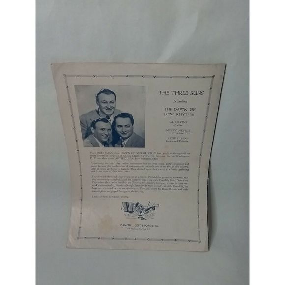 Vintage | Other | Vintage 942when The Lights Go On Again Wwii Piano ...